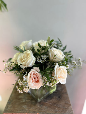Classic Cube Centerpiece Arrangement – Ottawa Wedding Flowers